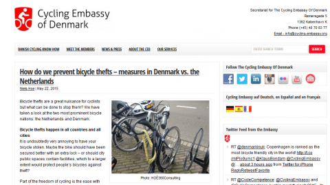 How do we prevent bicycle thefts – measures in Denmark vs. the ...